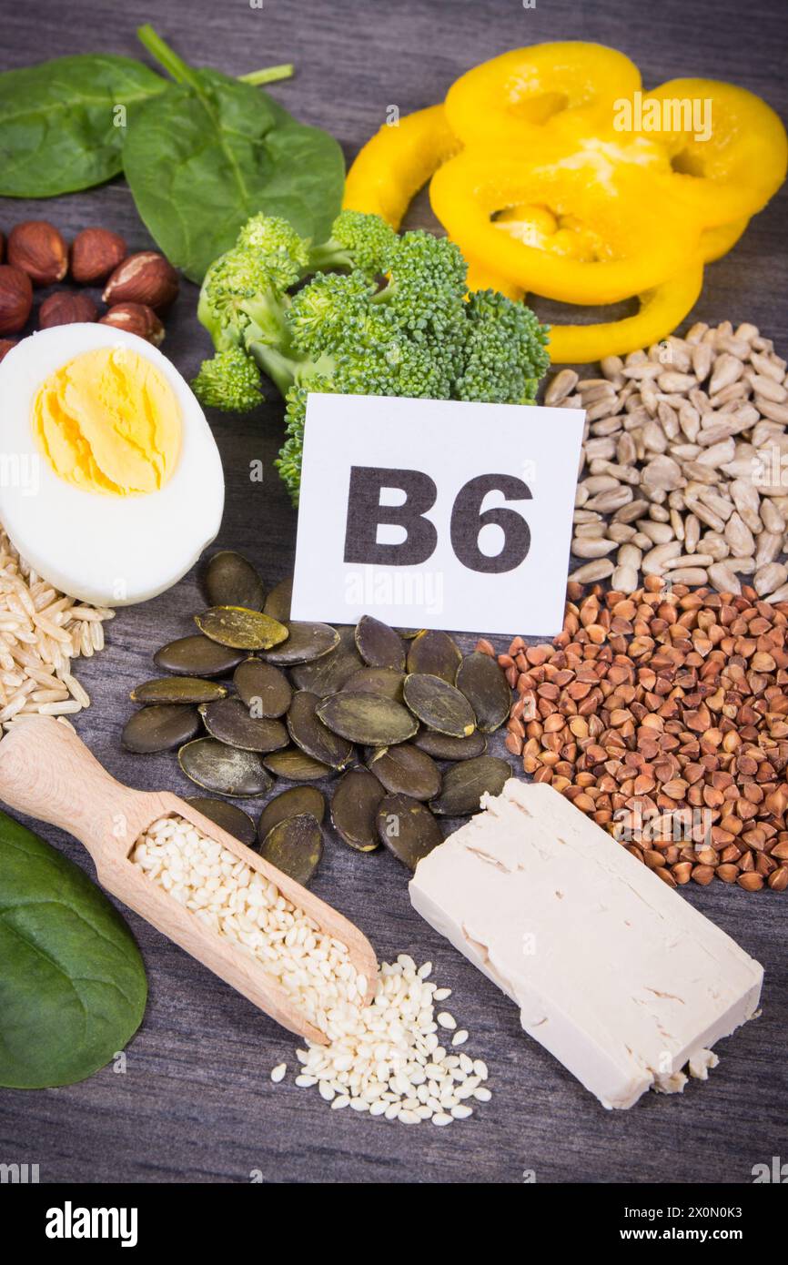 Various nutritious ingredients as source natural vitamin B6, minerals ...