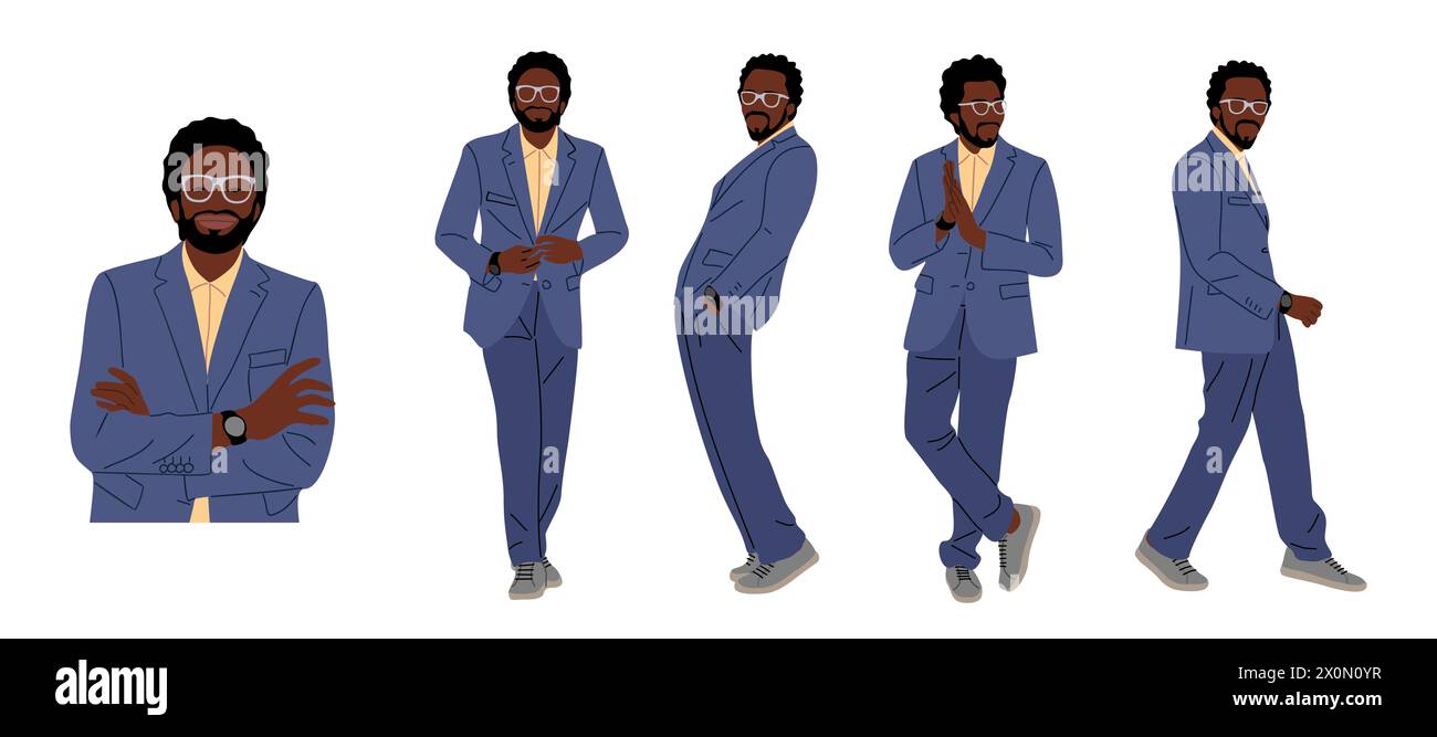 Different poses working hi-res stock photography and images - Alamy