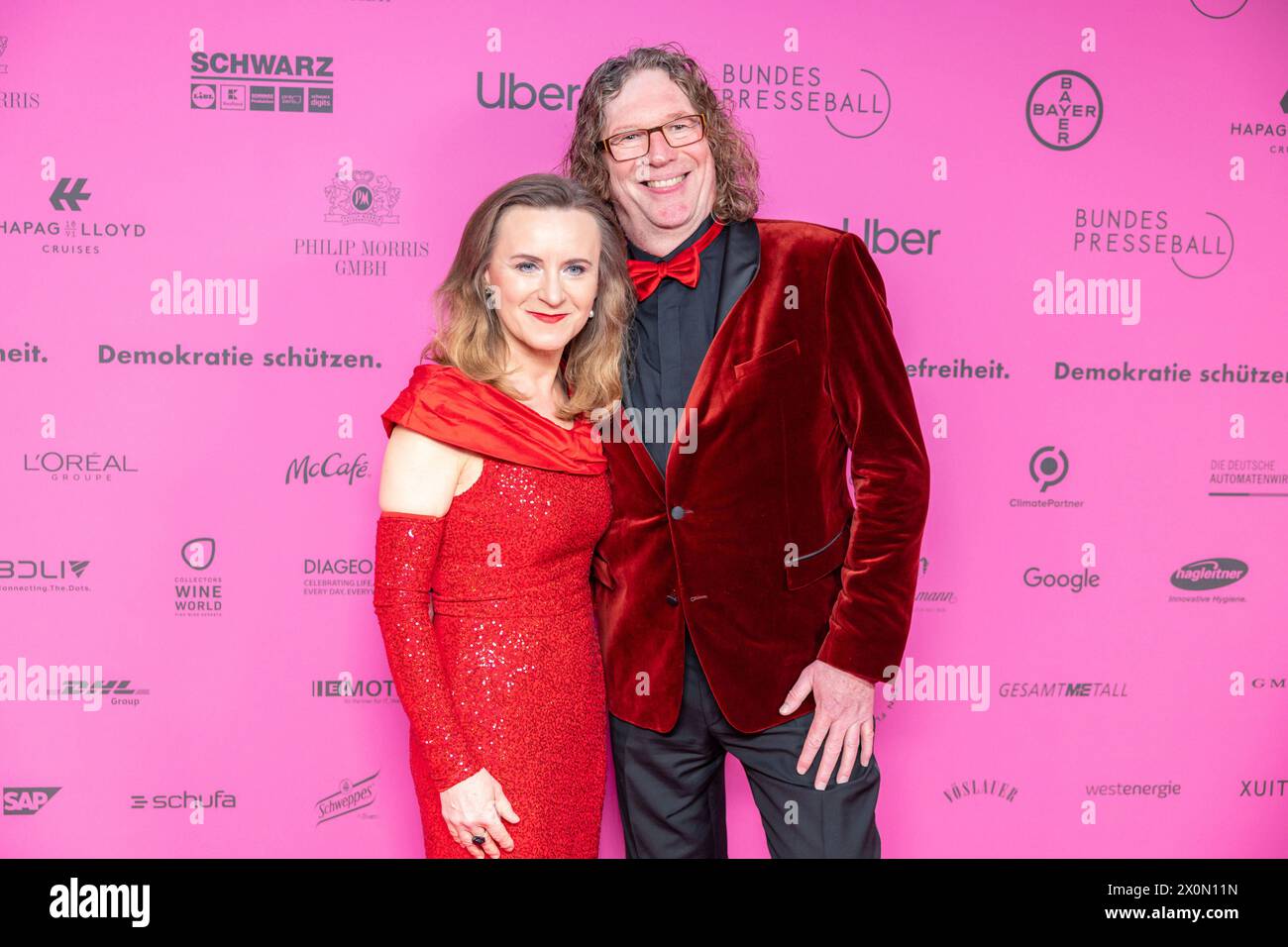 Berlin Bundespresseball 2024, Berlin, 12.04.2024 Sigrid Nikita mit ...
