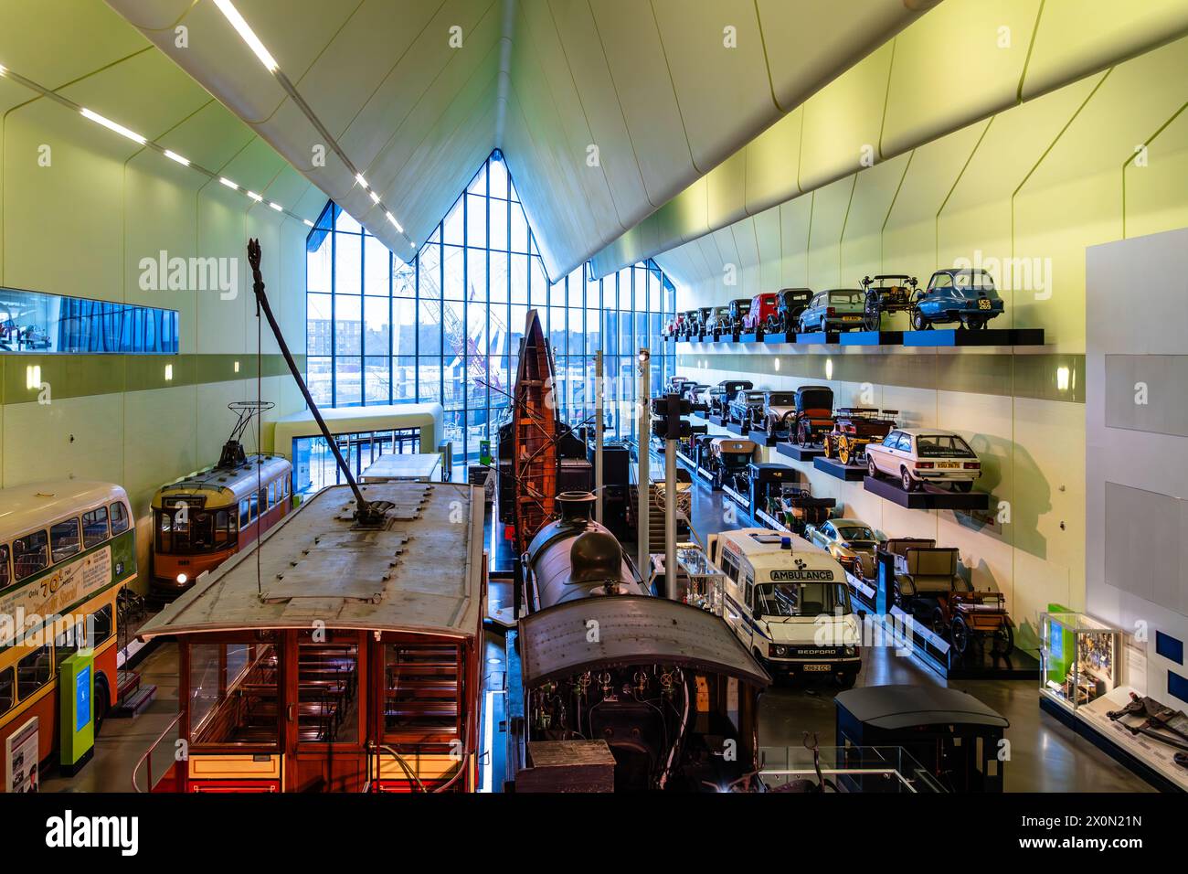Glasgow, UK - December 6, 2023: Interior view of Riverside Museum by ...