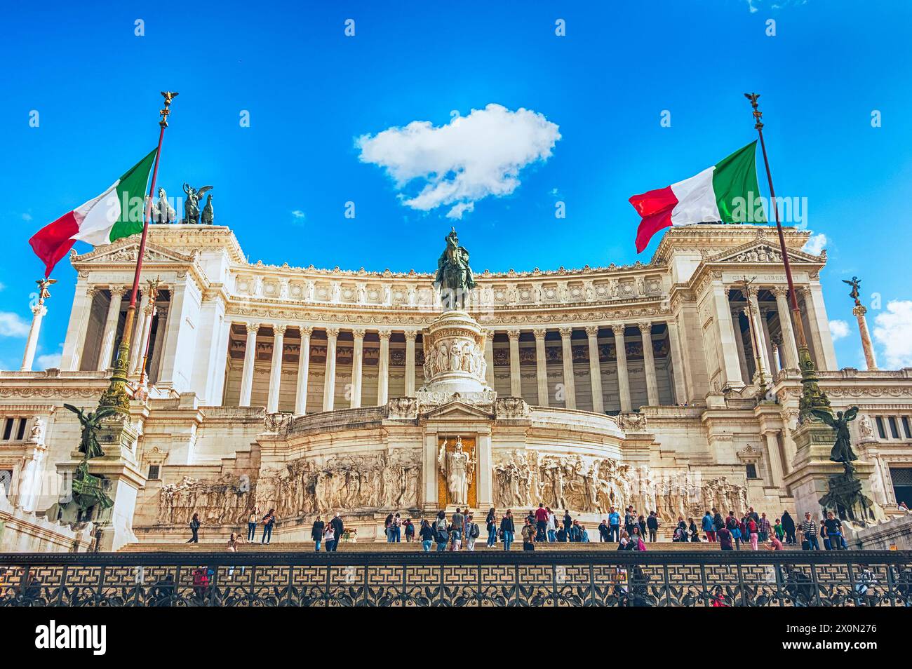 ROME - MAY 19: Victor Emmanuel II Monument, also known as Altar of the ...