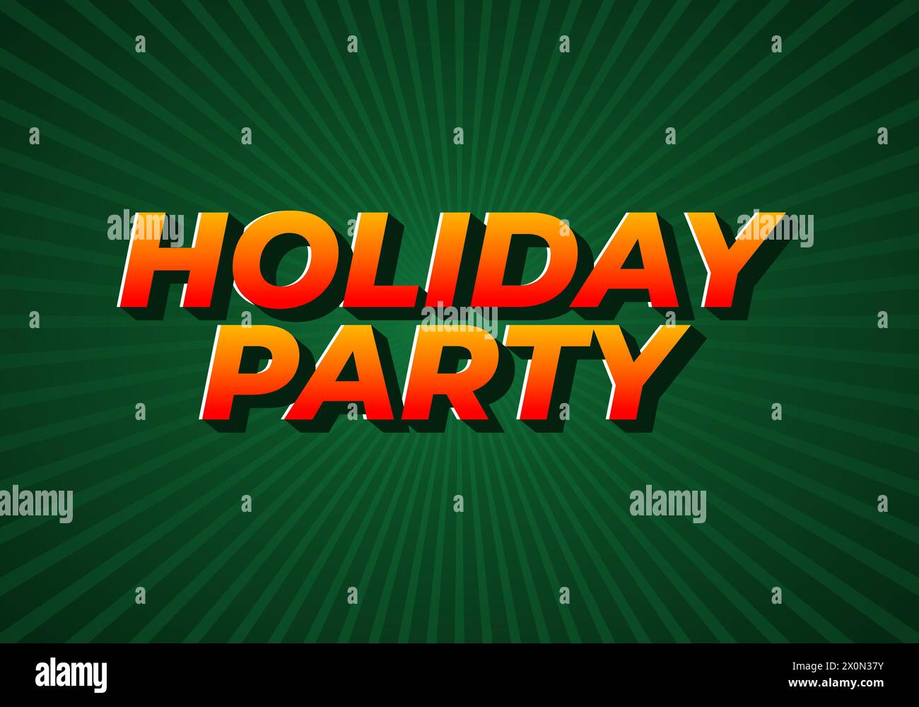 Holiday party. Text effect design in 3D look with eye catching colors ...