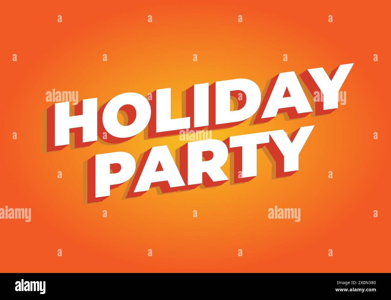 Holiday party. Text effect design in 3D look with eye catching colors ...