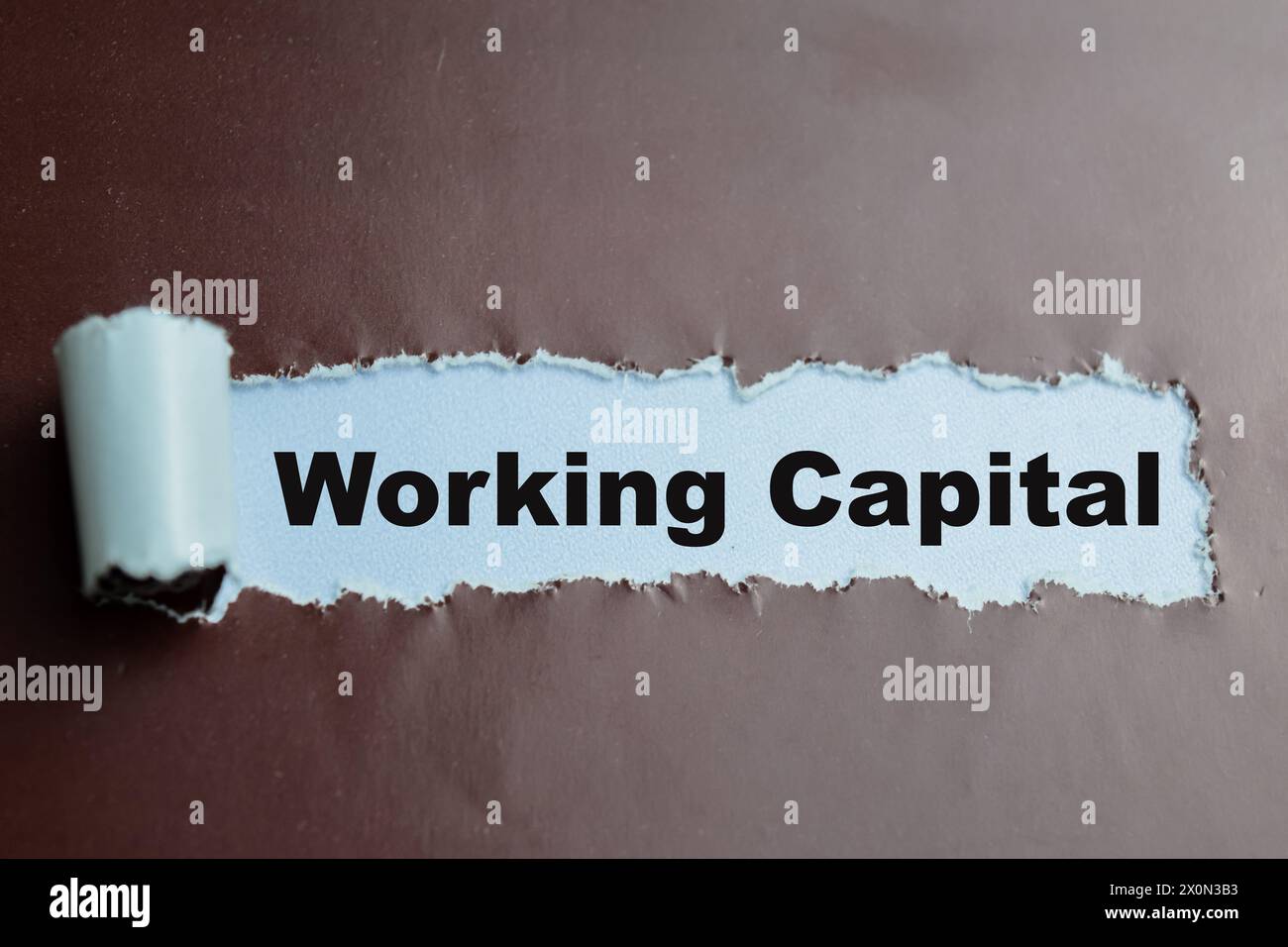 Concept of Working Capital Text written in torn paper Stock Photo - Alamy
