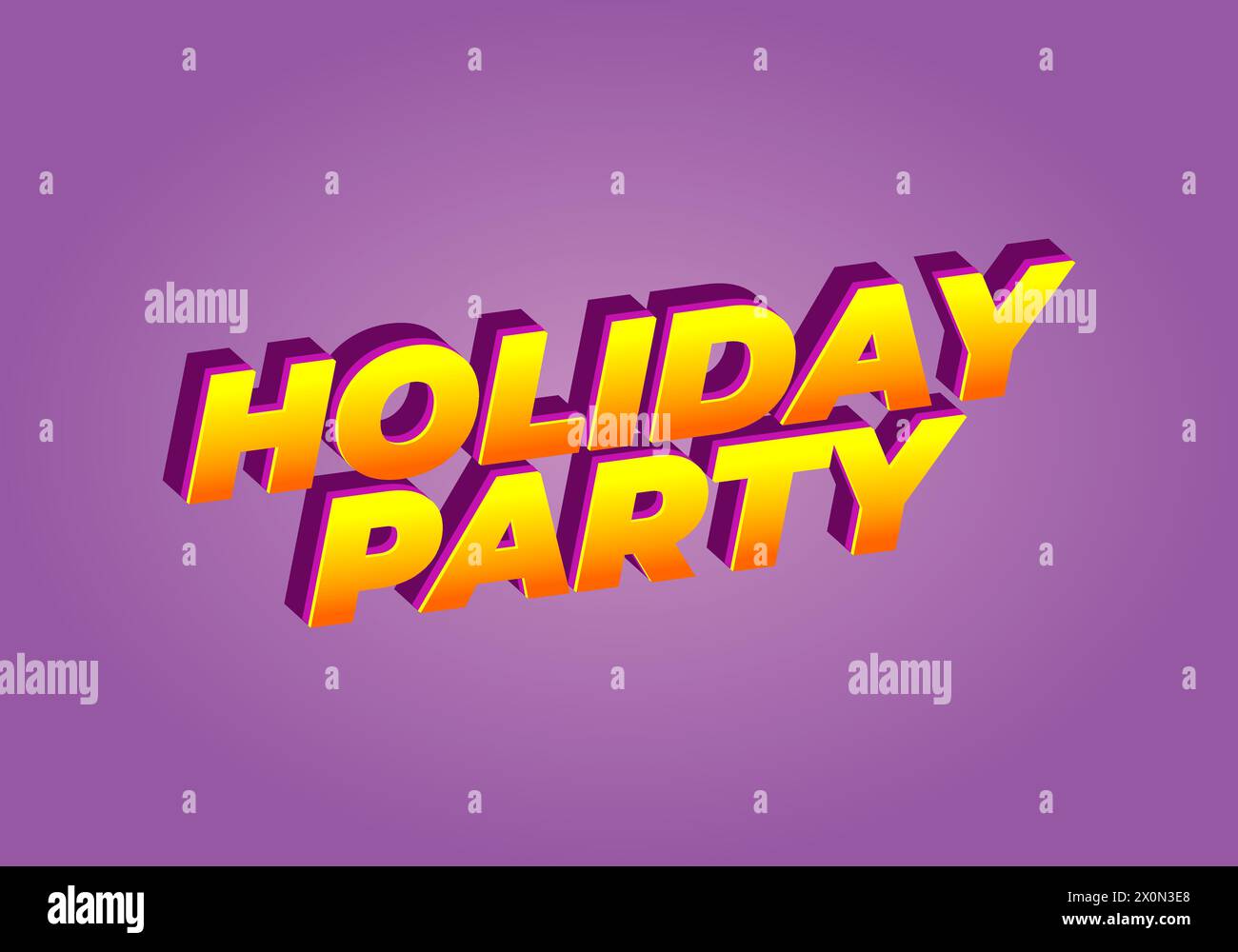 Holiday party. Text effect design in 3D look with eye catching colors ...