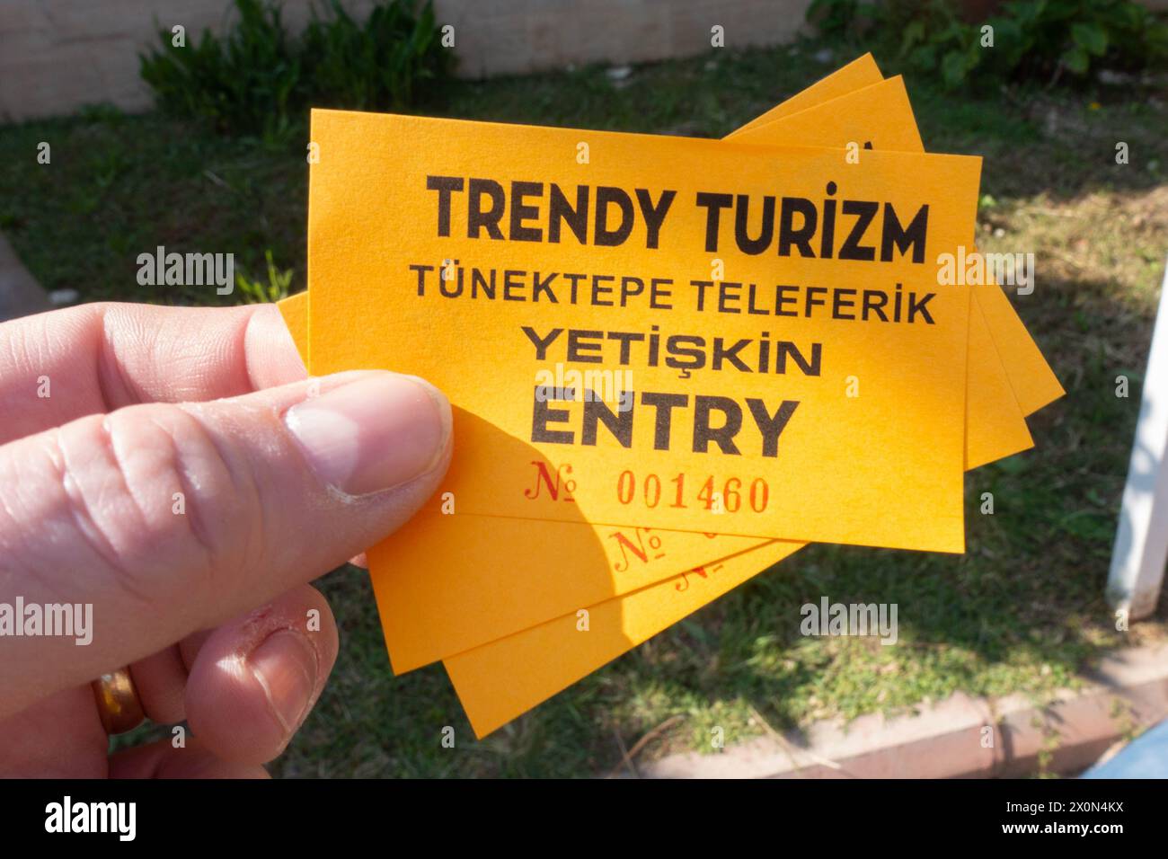 Tickets to ride The Tunektepe cable car near Antalya in Turkey is a ...