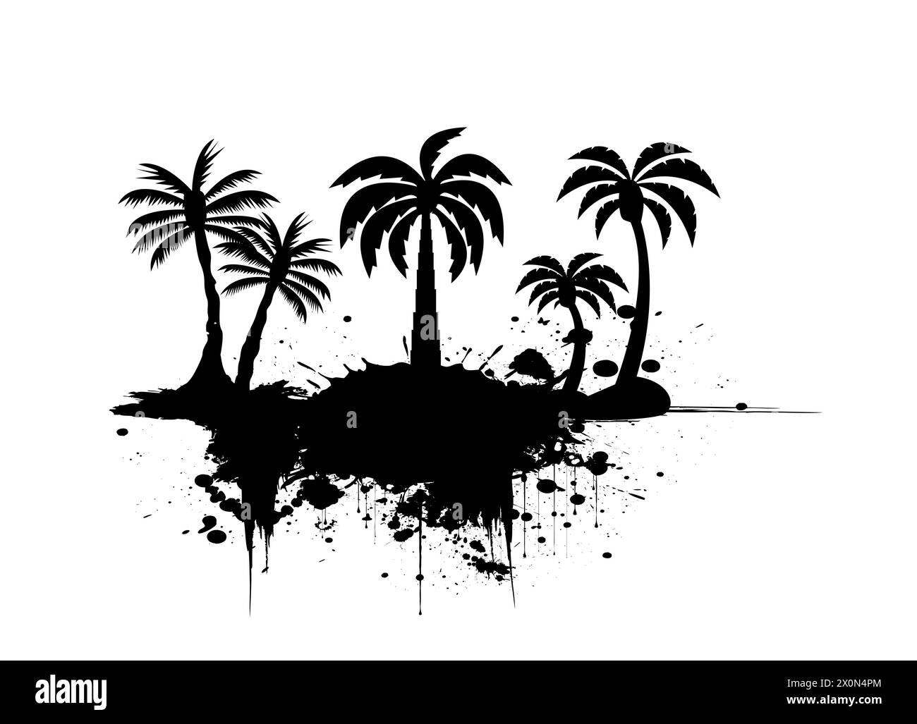 palm tree image vector illustration Stock Vector Image & Art - Alamy