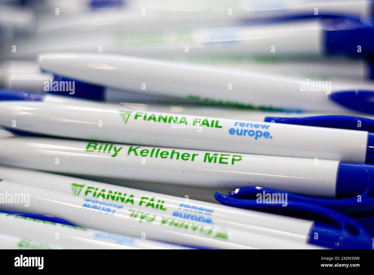 Merchandise on display on display at the Fianna Fail Ard Fheis, at the ...