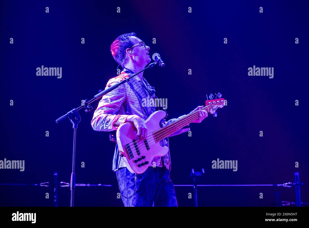 Simone Pagani of Pinguini Tattici Nucleari Stock Photo - Alamy