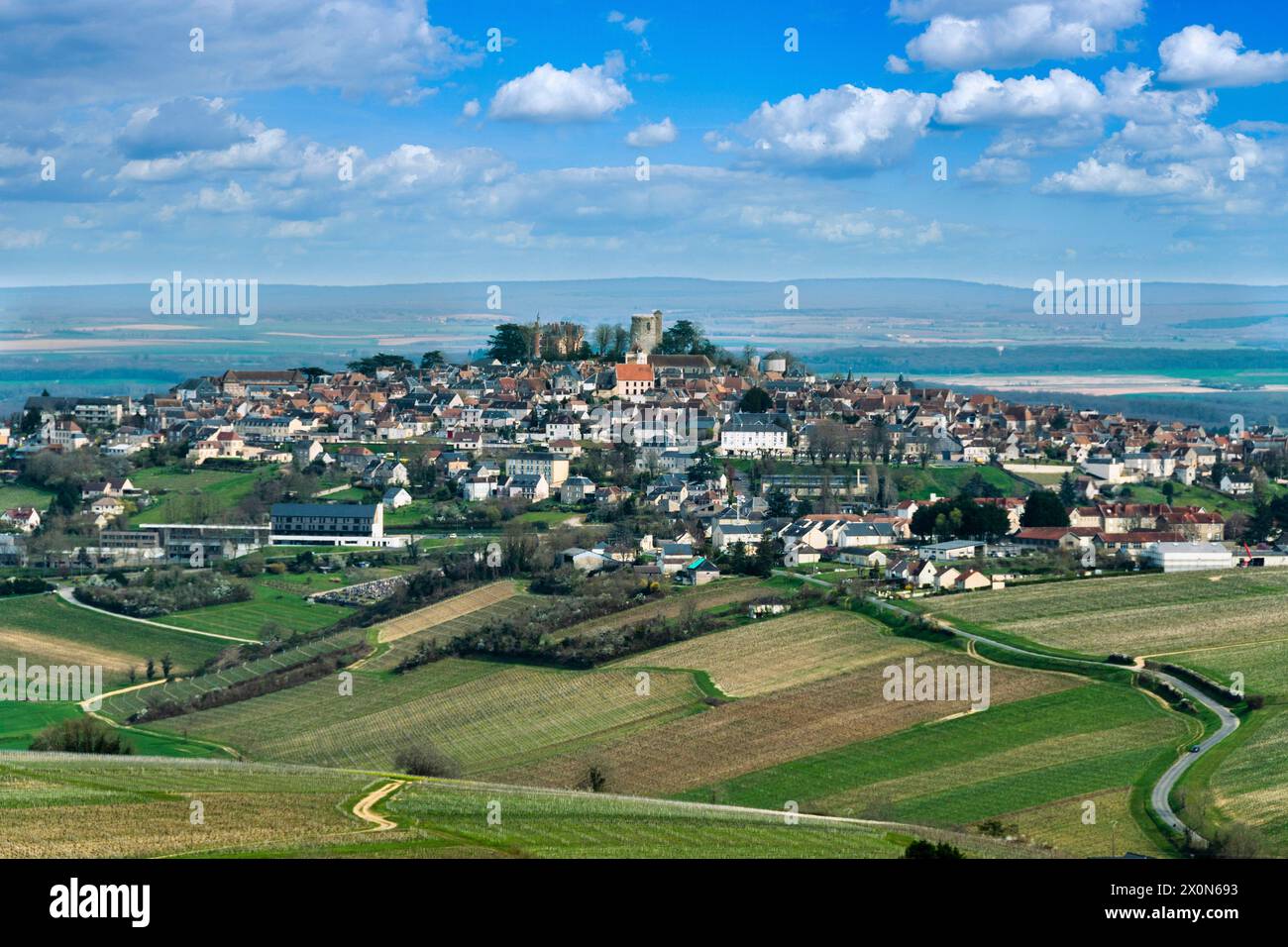 Sancerre labelled Les Plus Beaux Villages de France. View of the ...