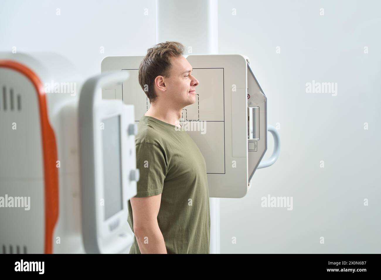 Patient getting shoulder digital x-ray in lateral projection Stock ...