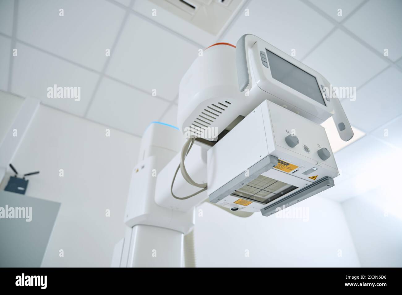 Modern digital radiography equipment for patient examination in medical ...