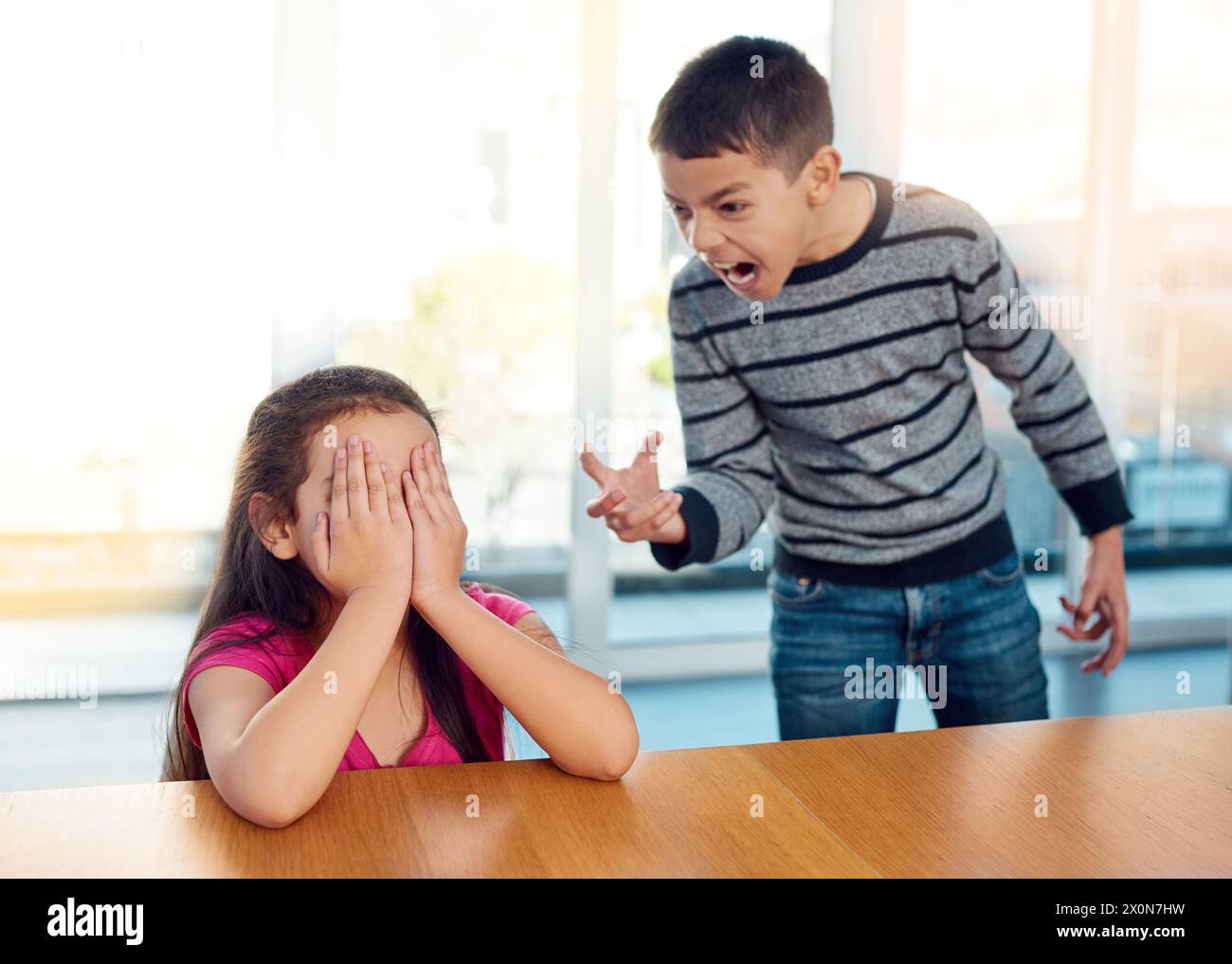 Naughty boy sibling hi-res stock photography and images - Alamy