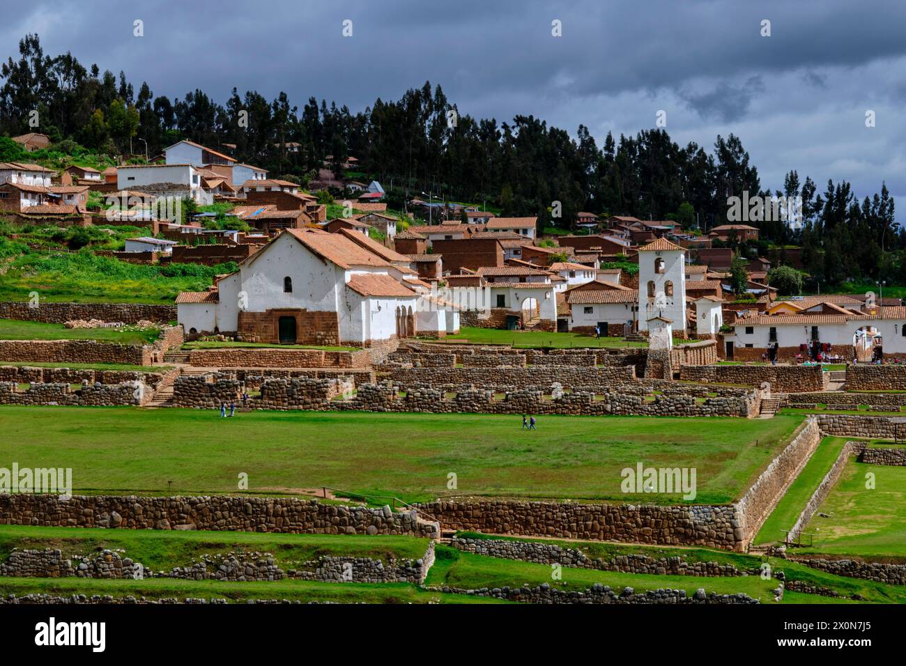 Peru, province of Cuzco, the Sacred Valley of the Incas, Chinchero, the ...
