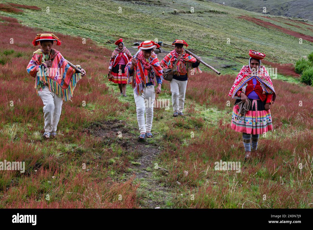 Peru, province of Cuzco, the Sacred Valley of the Incas, Andean ...