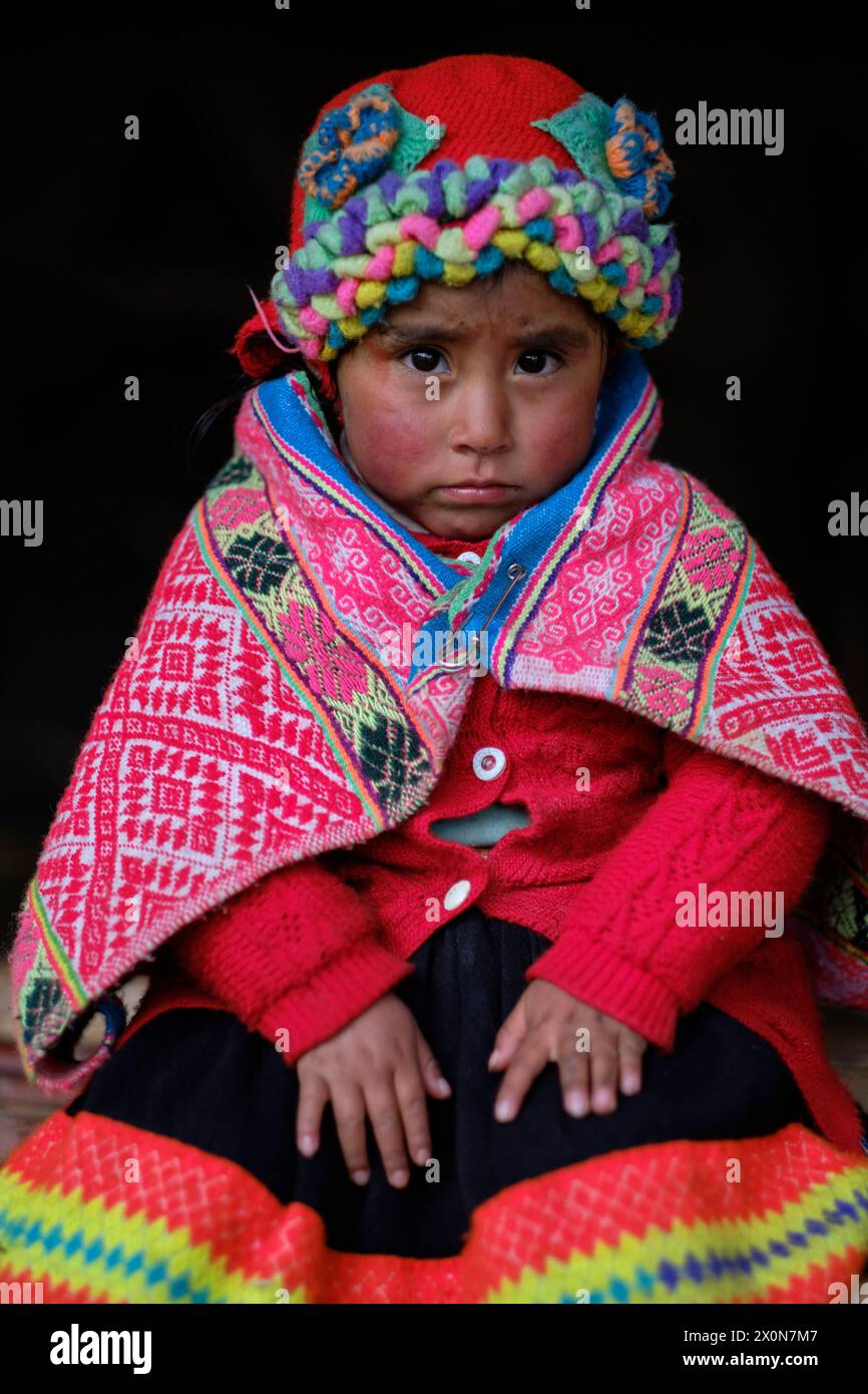 Peru, province of Cuzco, Sacred Valley of the Incas, community of the ...