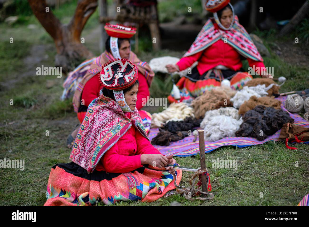 Peru, province of Cuzco, Sacred Valley of the Incas, quechua community ...