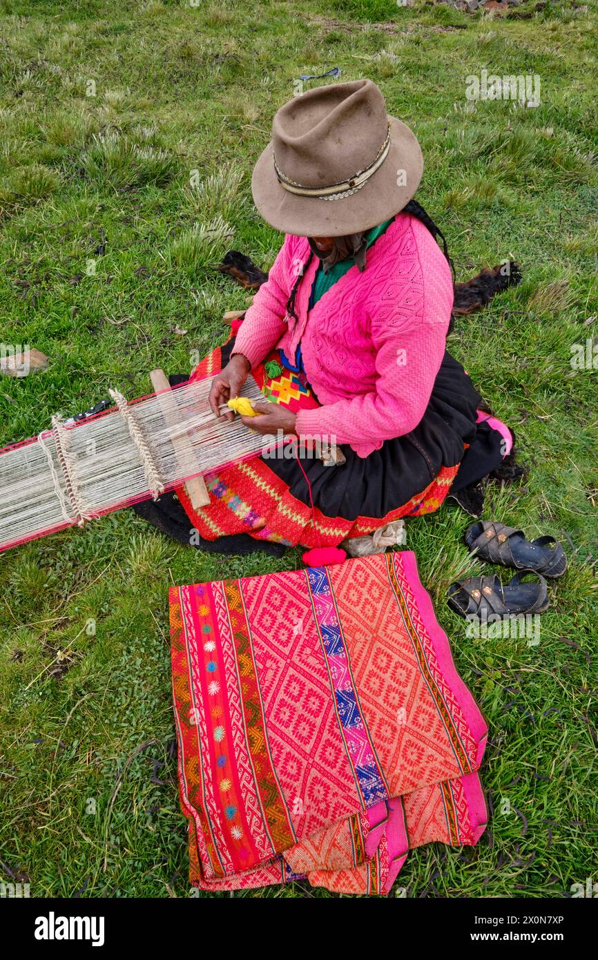 Peru, province of Cuzco, Sacred Valley of the Incas, quechua community ...