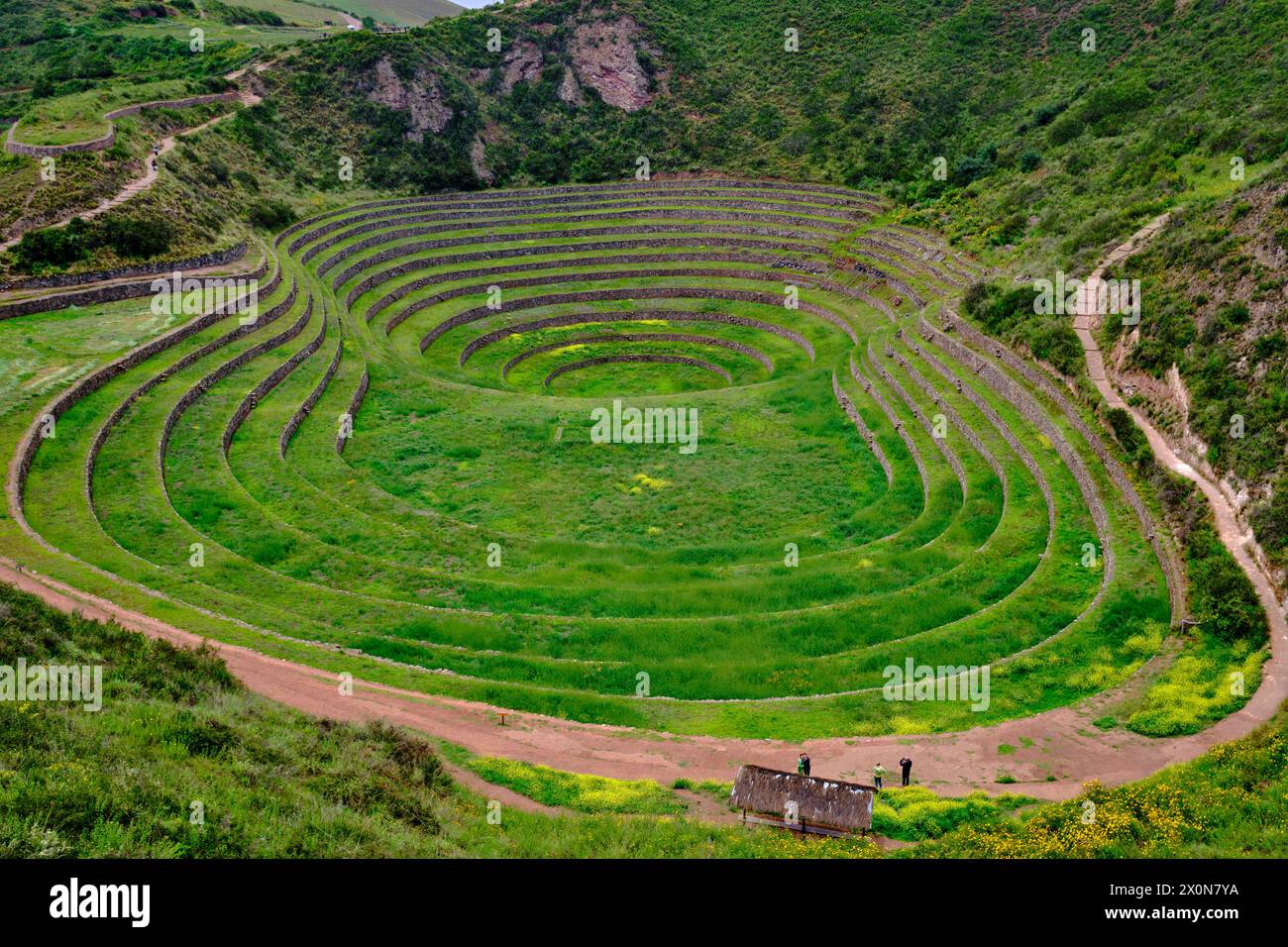 Peru, province of Cuzco, Sacred Valley of the Incas, Moray, Inca ...