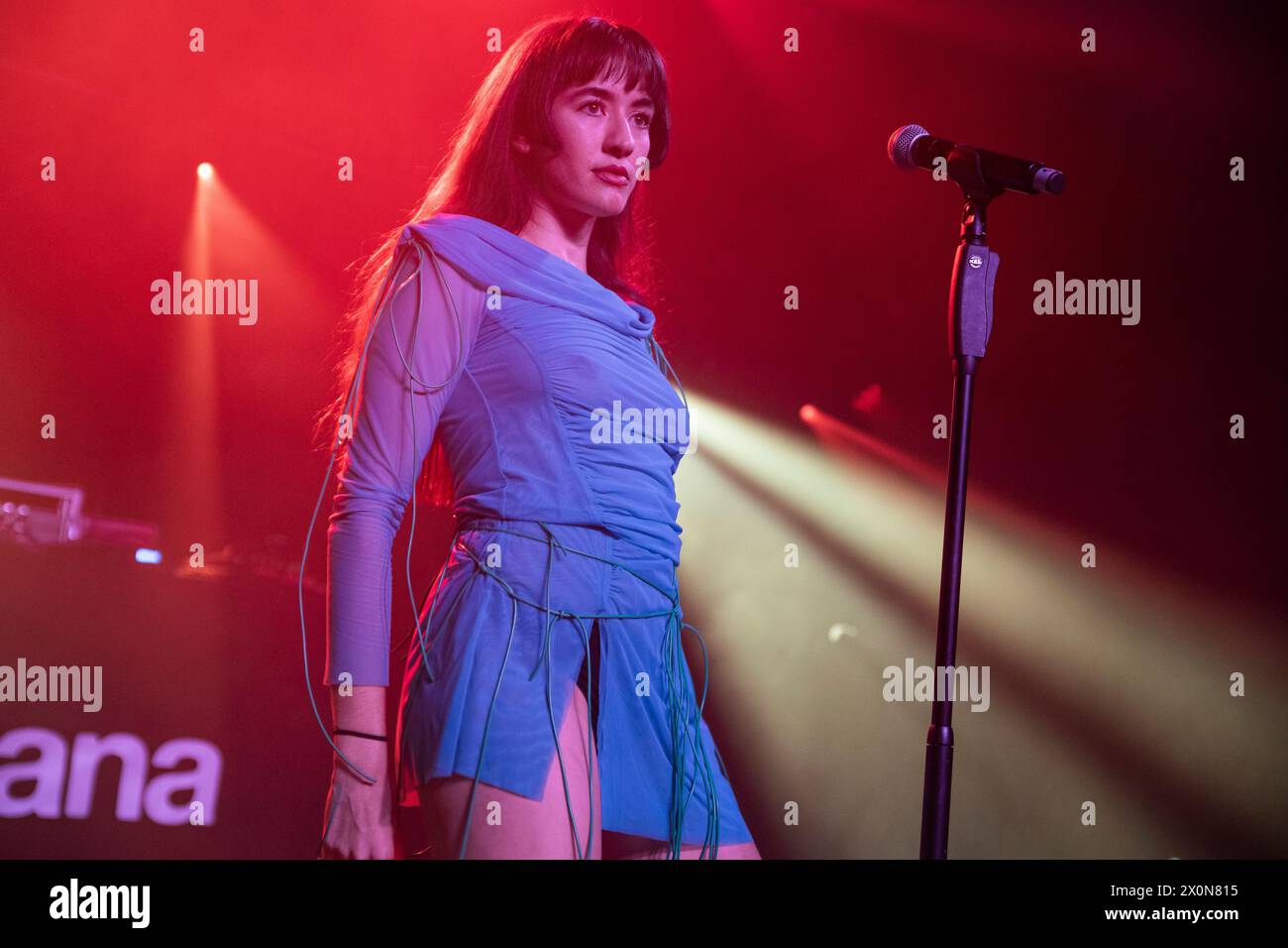 Barcelona, Spain. 2024.04.11. Ouineta perform on stage at Razzmatazz 2 ...
