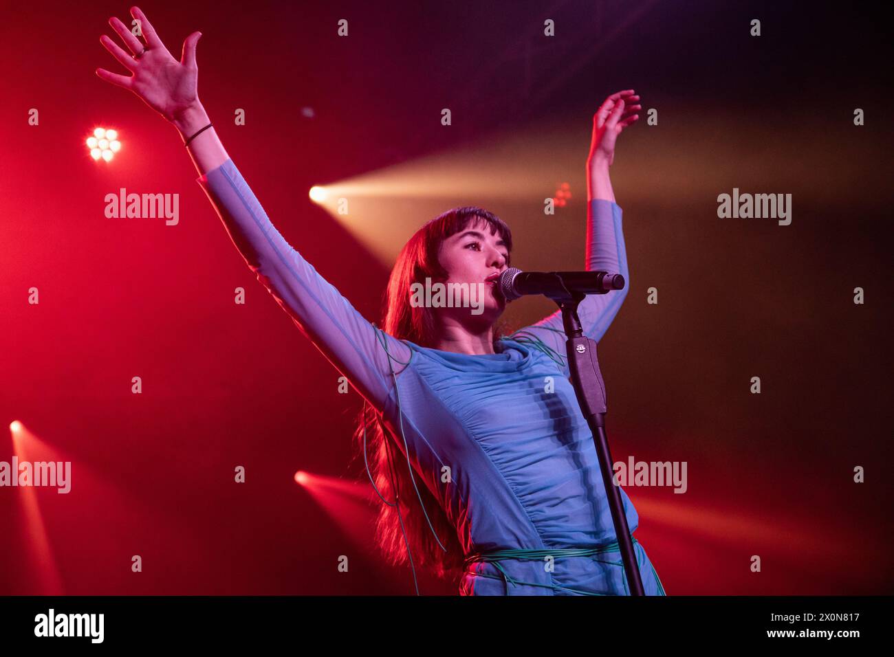 Barcelona, Spain. 2024.04.11. Ouineta perform on stage at Razzmatazz 2 ...