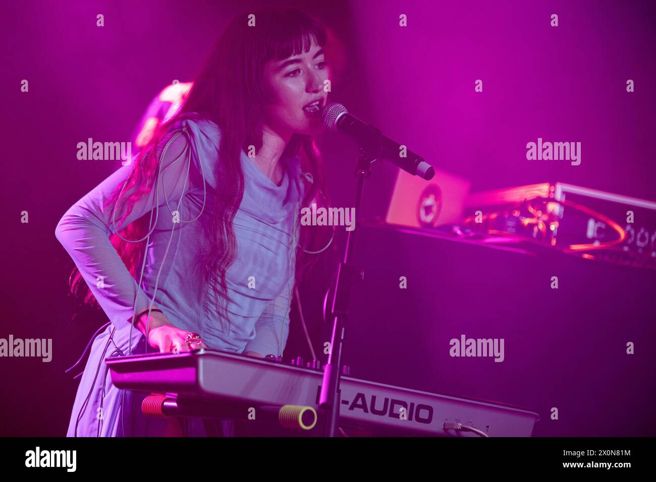 Barcelona, Spain. 2024.04.11. Ouineta perform on stage at Razzmatazz 2 ...