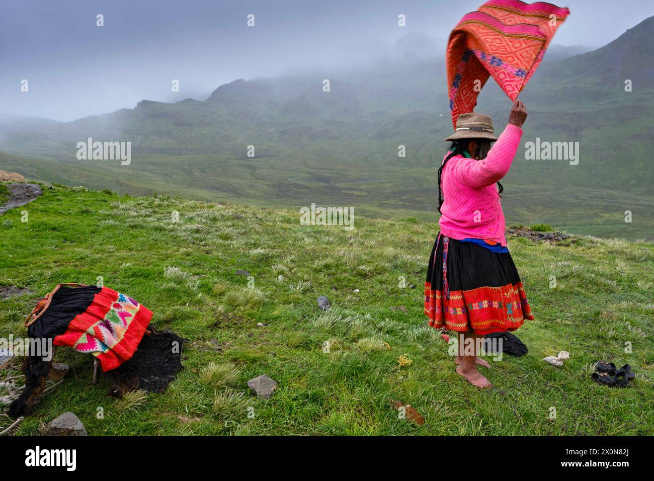 Peru, province of Cuzco, the Sacred Valley of the Incas, Andean ...