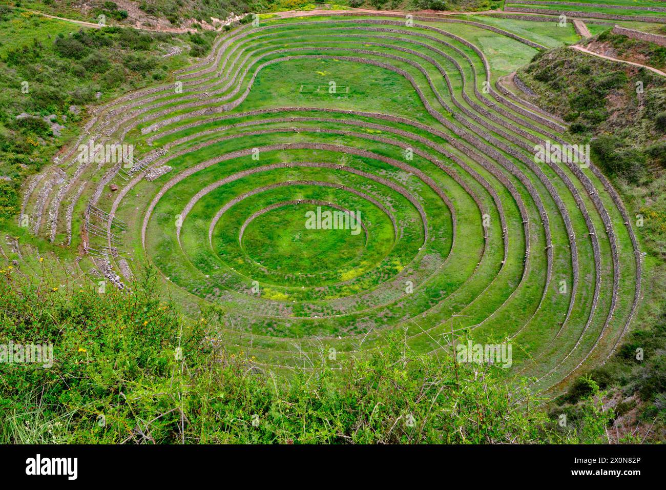 Peru, province of Cuzco, Sacred Valley of the Incas, Moray, Inca ...