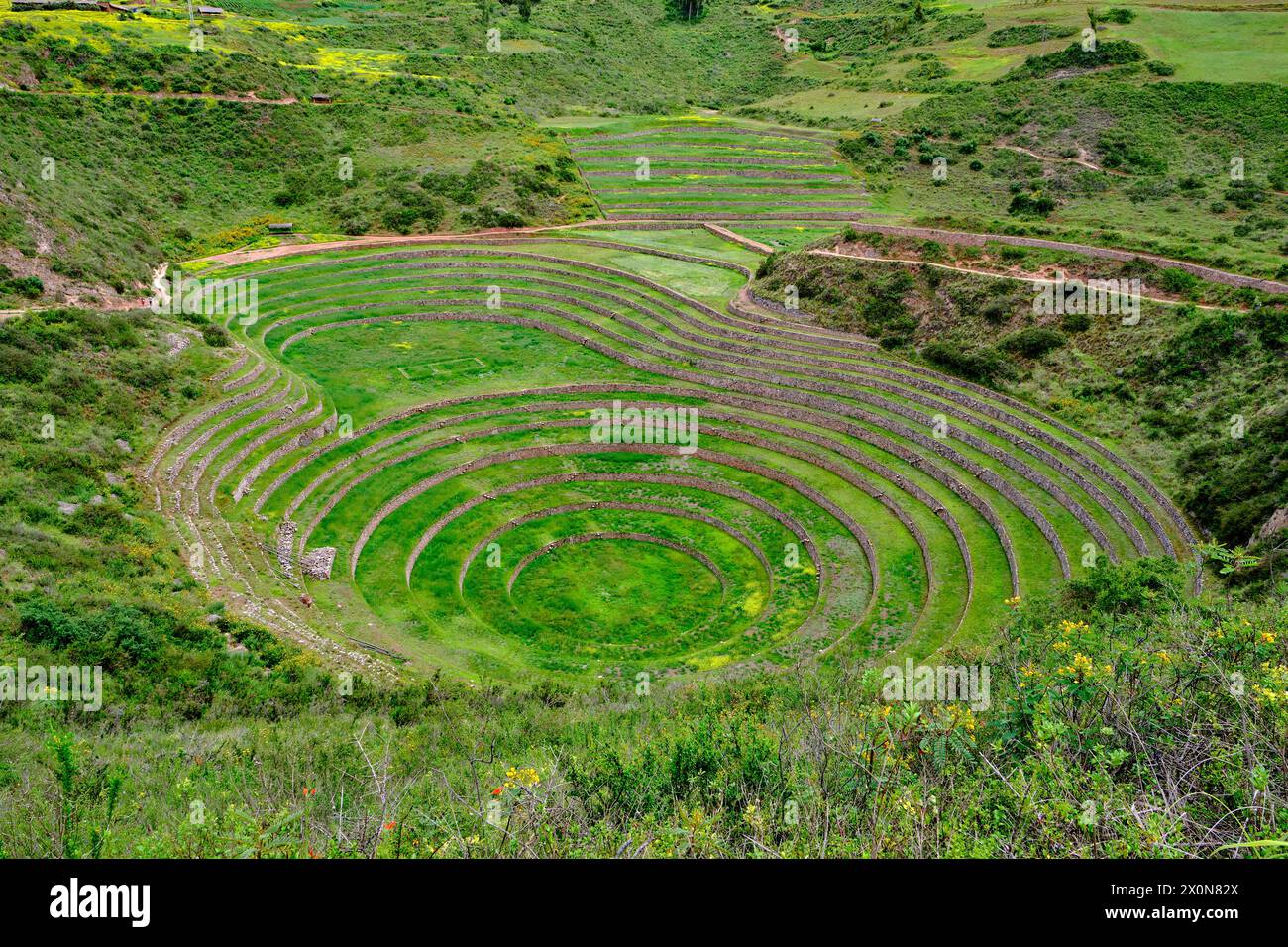 Peru, province of Cuzco, Sacred Valley of the Incas, Moray, Inca ...