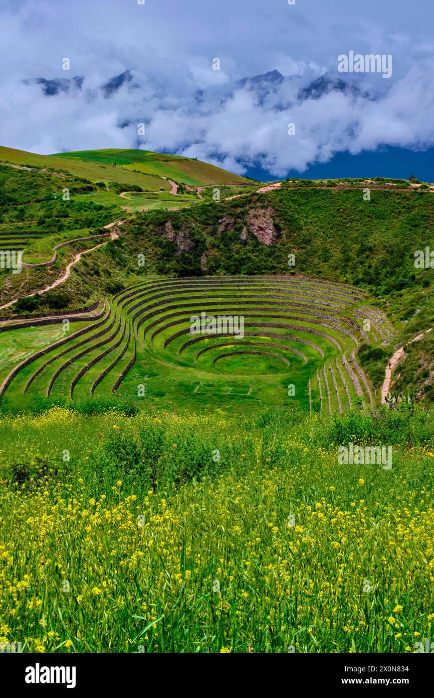 Peru, province of Cuzco, Sacred Valley of the Incas, Moray, Inca ...