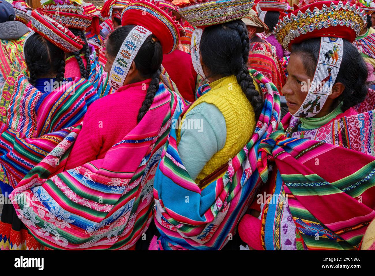 Peru, province of Cuzco, Sacred Valley of the Incas, community of the ...