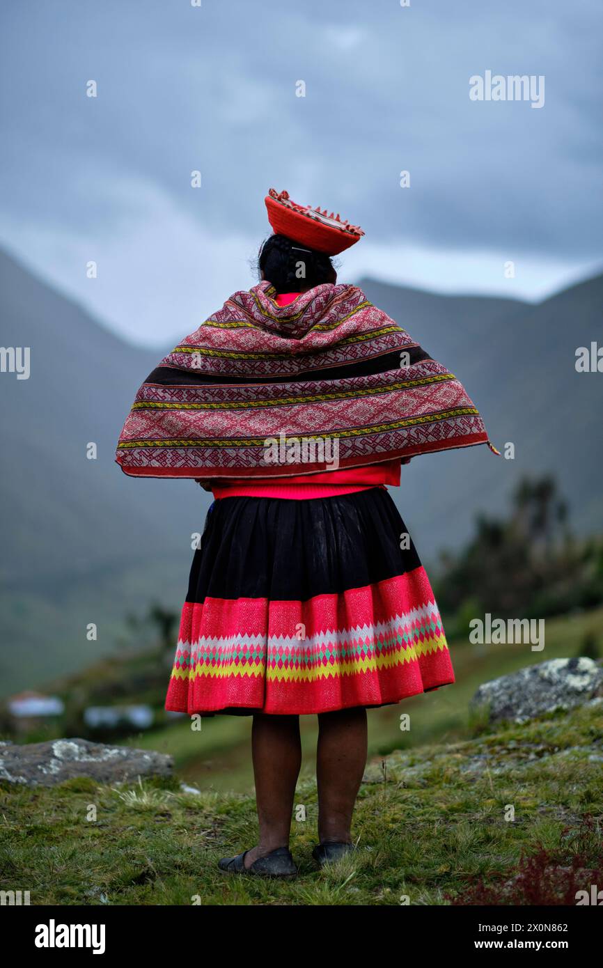 Peru, province of Cuzco, the Sacred Valley of the Incas, Andean ...