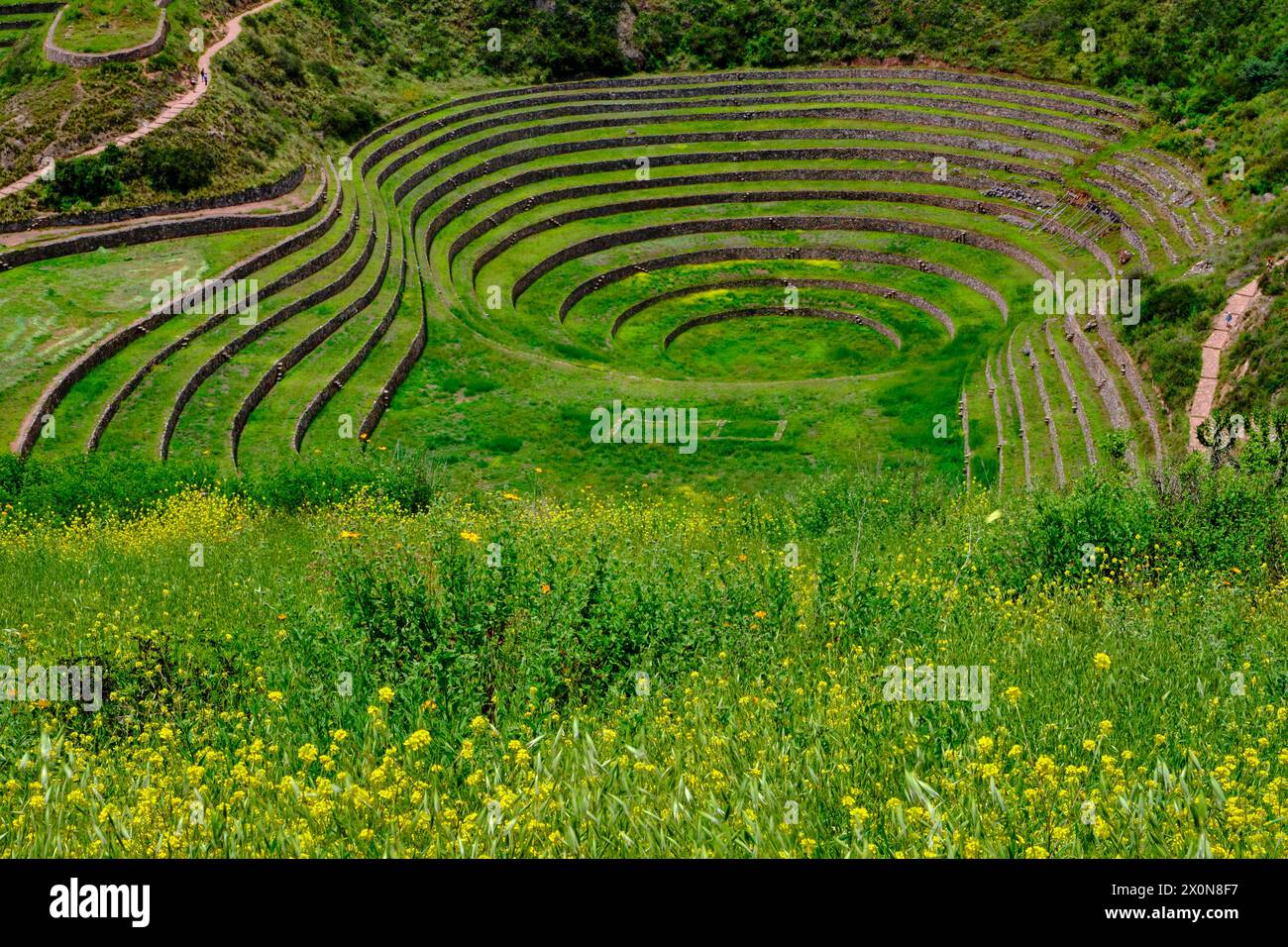Peru, province of Cuzco, Sacred Valley of the Incas, Moray, Inca ...