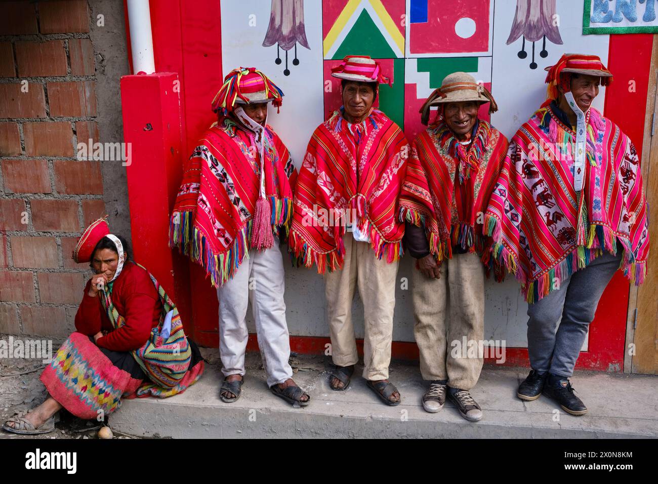 Peru, province of Cuzco, Sacred Valley of the Incas, community of the ...
