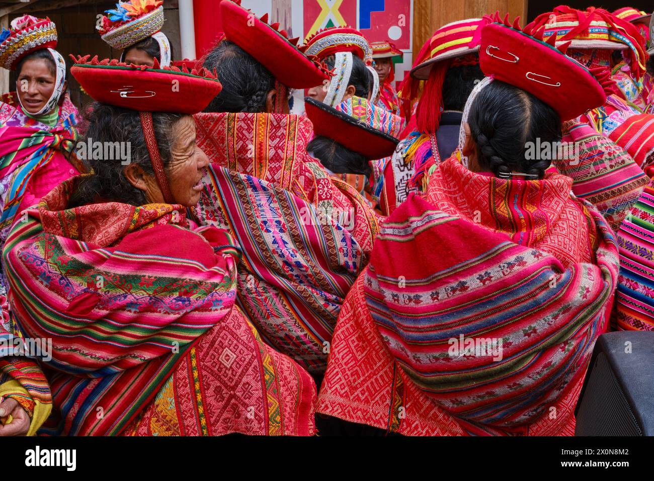 Peru, province of Cuzco, Sacred Valley of the Incas, community of the ...