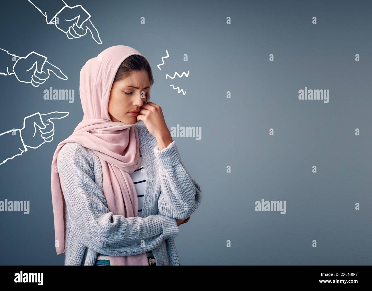 Palestine woman depressed hi-res stock photography and images - Alamy