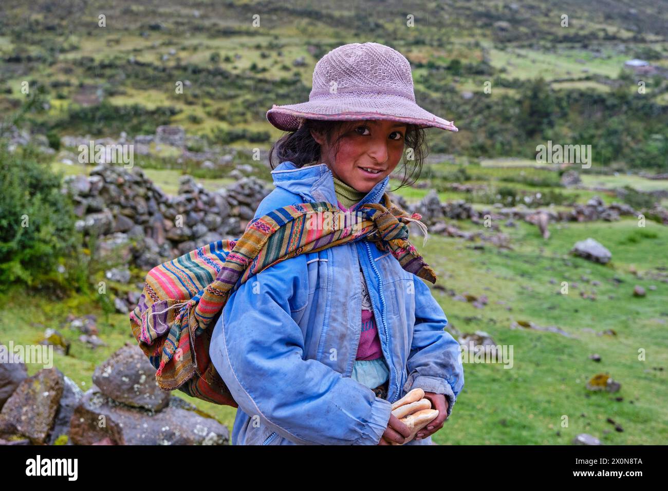 Peru, province of Cuzco, Sacred Valley of the Incas, community of the ...