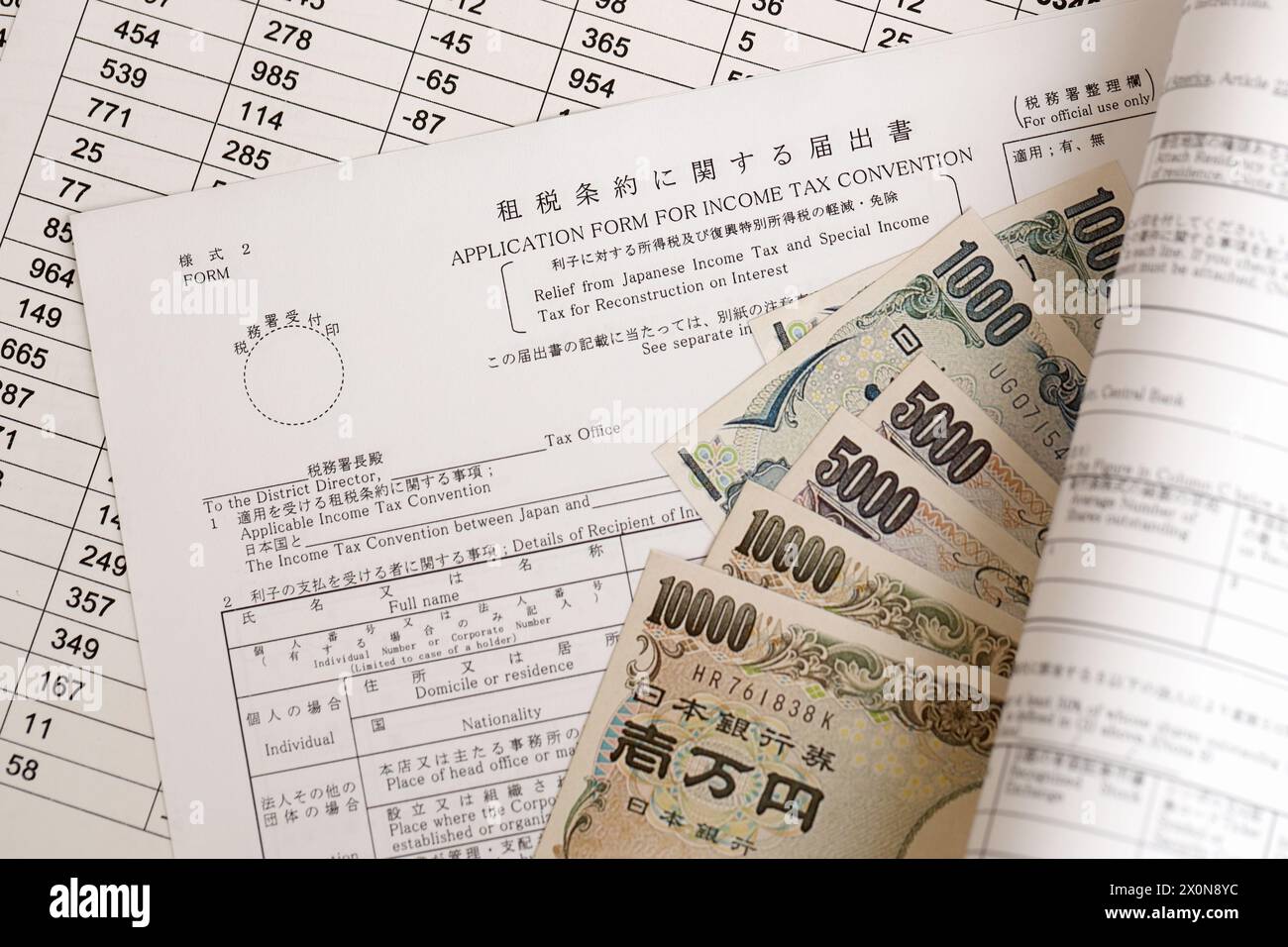 Japanese tax form 2 - Relief from Japanese income tax and special tax ...