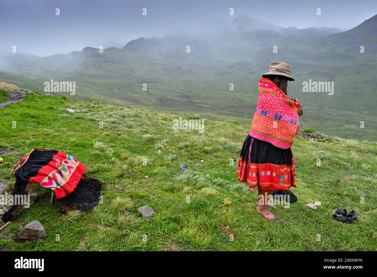 Peru, province of Cuzco, the Sacred Valley of the Incas, Andean ...