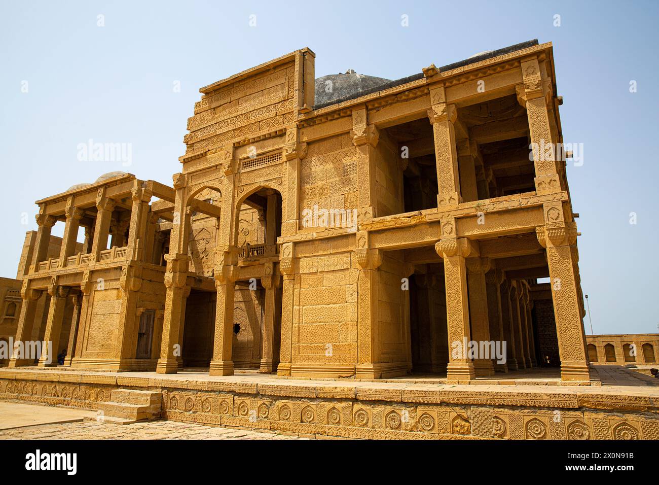 Makli necropolis in Sindh, Pakistan. Monumental funeral architecture ...