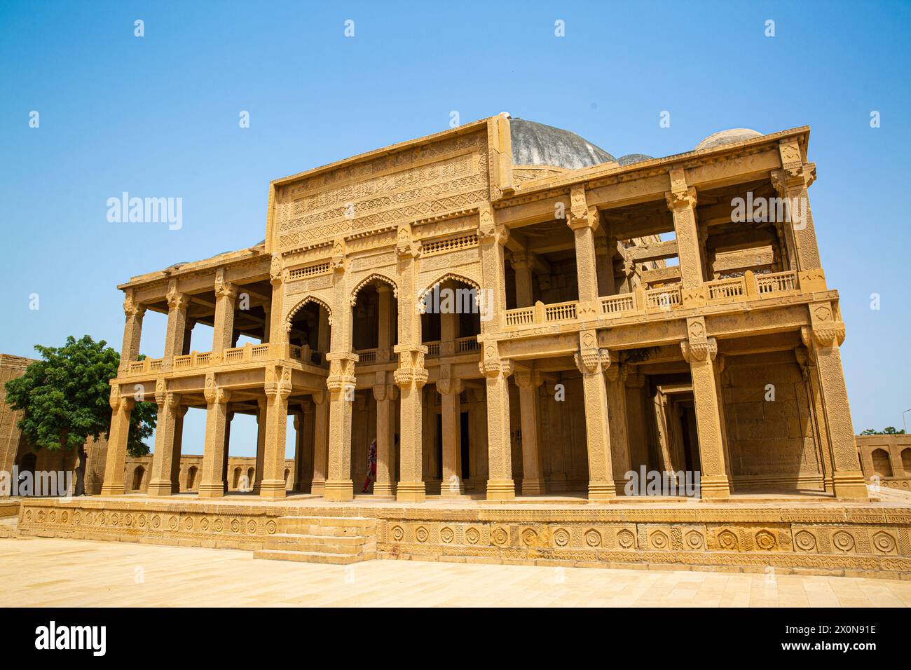 Makli necropolis in Sindh, Pakistan. Monumental funeral architecture ...