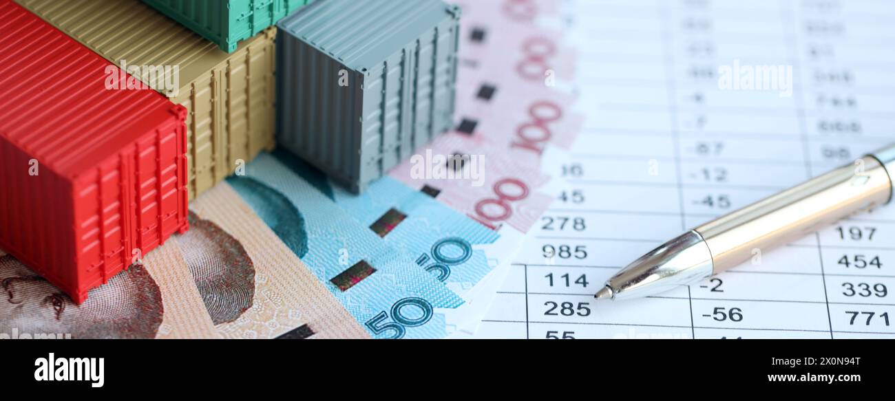 Global business container cargo ship in import export business logistic ...