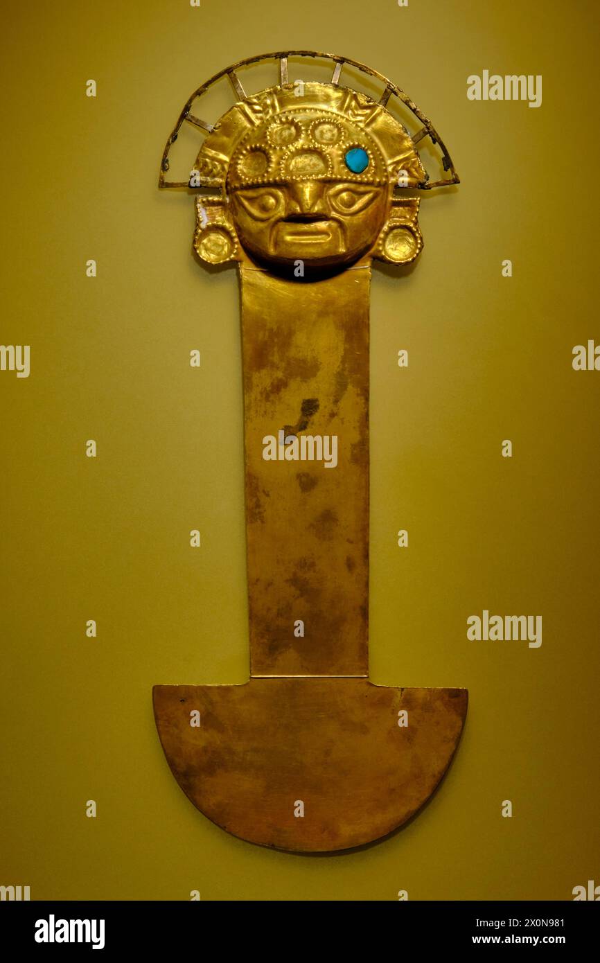 Peru, Lima, historic center listed as UNESCO Heritage, Museum of Banco ...