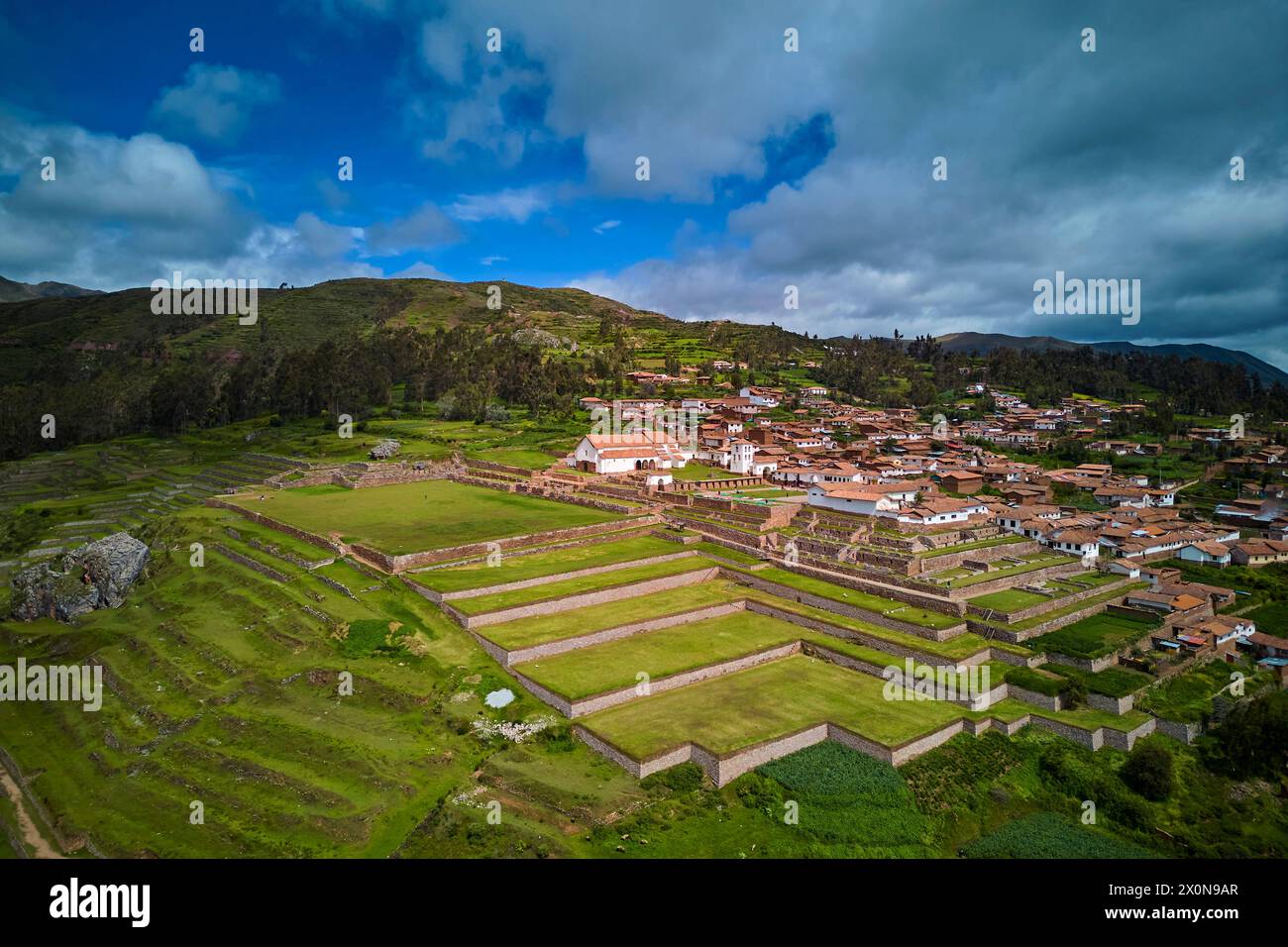 Drone point view ancient spanish hi-res stock photography and images ...