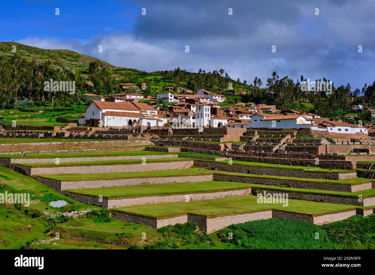 Peru, province of Cuzco, the Sacred Valley of the Incas, Chinchero, the ...