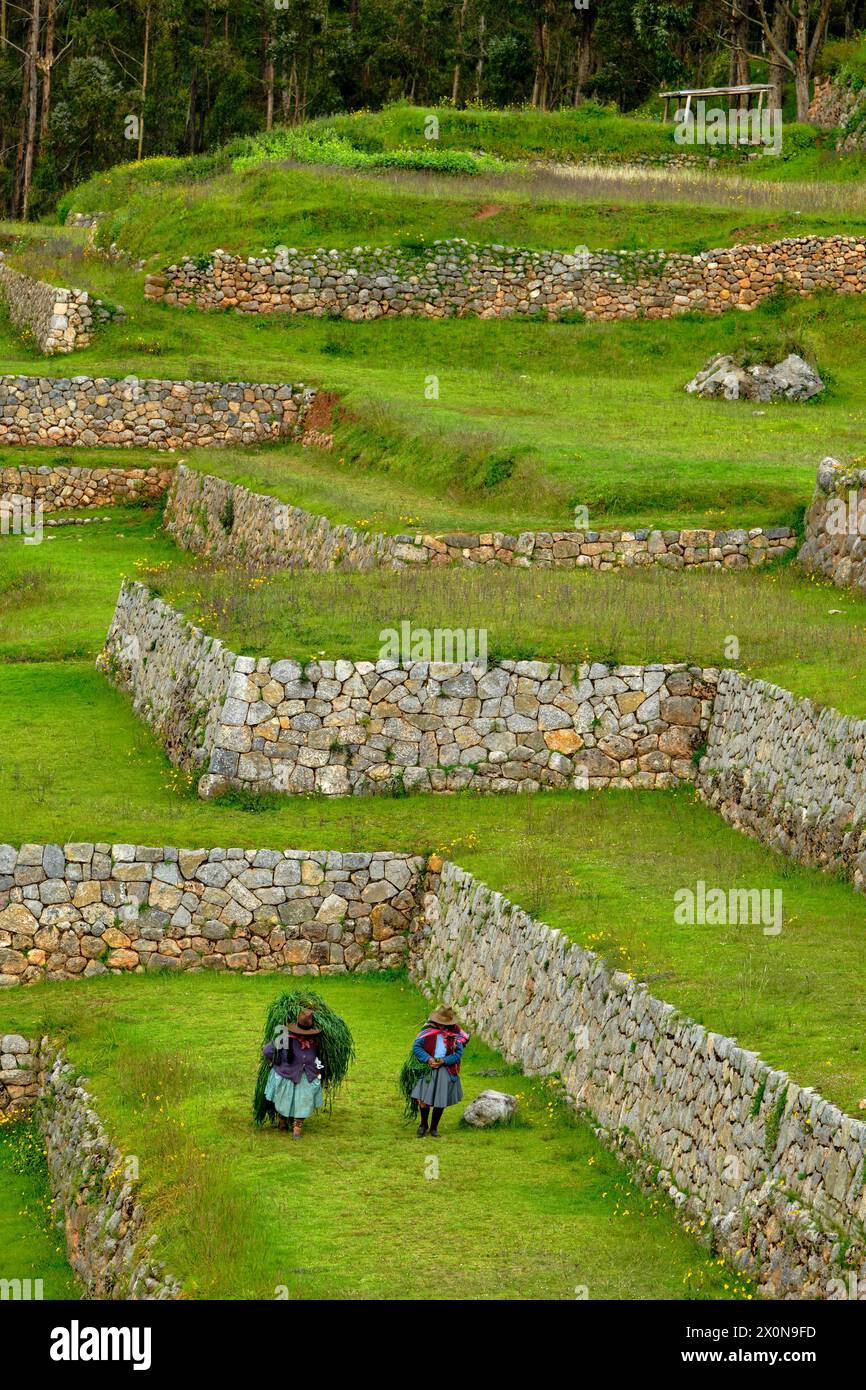Peru, province of Cuzco, the Sacred Valley of the Incas, Chinchero, the ...