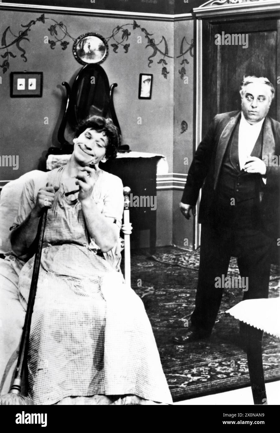 WALLACE BEERY in drag as Swedish servant Sweedie and ROBERT BOLDER in a ...