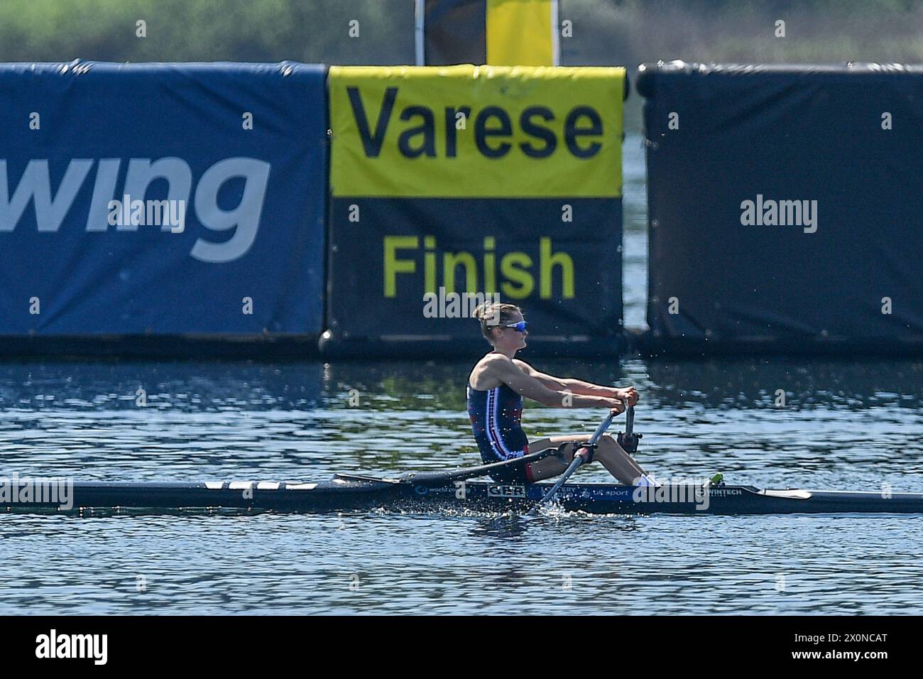 Varese, Italy. 13th Apr, 2024. Lightweight Women's Single Sculls Final ...