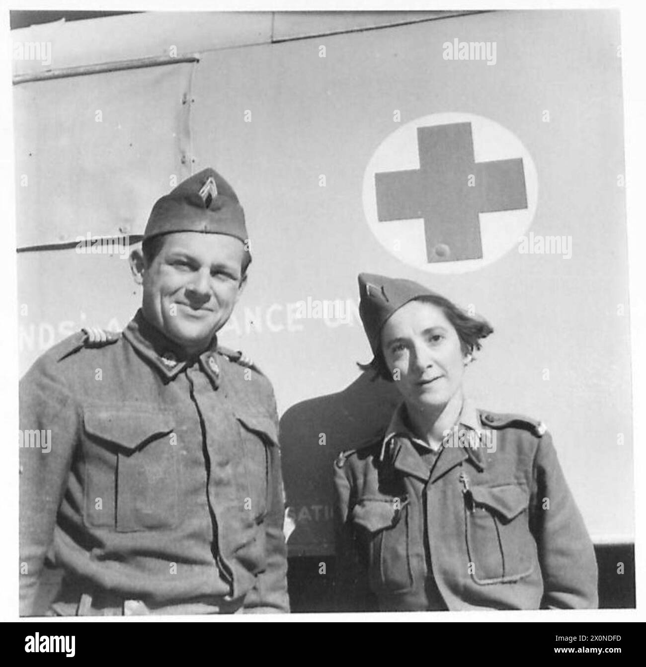 Captain and Second Lieutenant Madame Asquins operate in a Free French ...