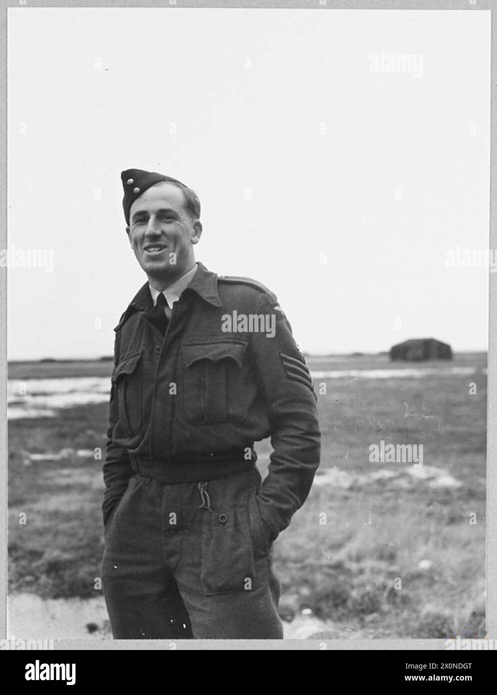FLIGHT SERGEANT JACK BAKER of 37 Springfield Gardens,Kingsbury. - Picture issued 1944 ...